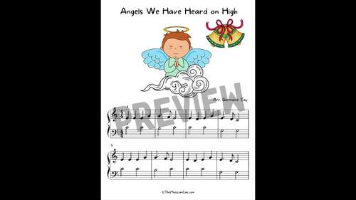 Angels We Have Heard on High Piano Recital Sheet Music - Easy Christmas ...