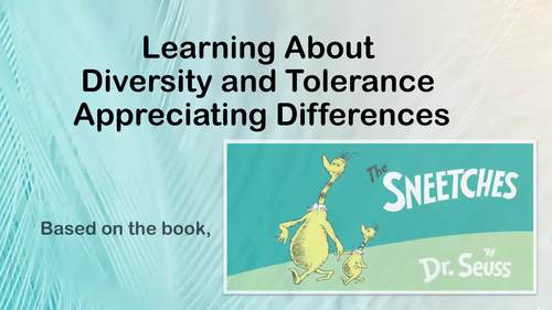Sneetches Seuss Multicultural Diversity Tolerance No Prep SEL Lesson ...