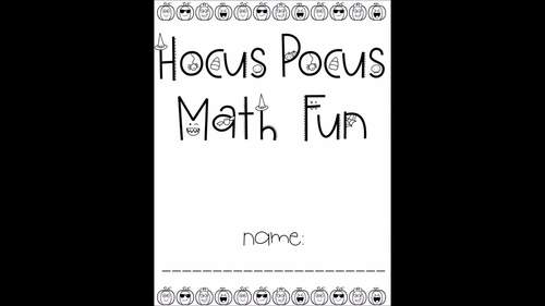 Hocus Pocus Halloween Math Packet for Upper Grades by 6th Grade Marks ...