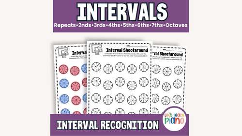 Basketball IDENTIFYING Music Intervals Activity NO PREP Interval ...