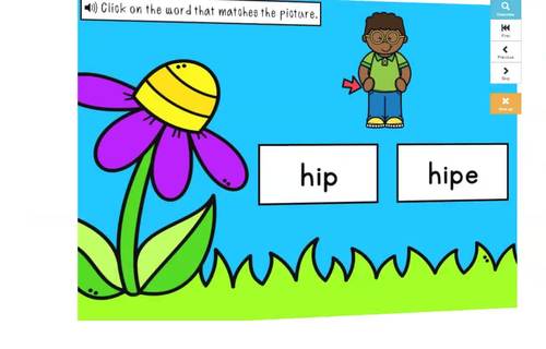 CVC and CVCe words set 1 Boom™ Cards by Primary Tidbits | TPT