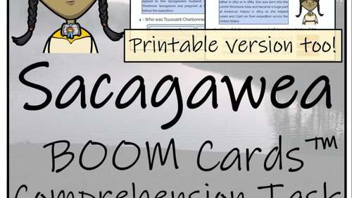 Sacagawea BOOM Cards™ Comprehension Activity | 3rd Grade & 4th Grade