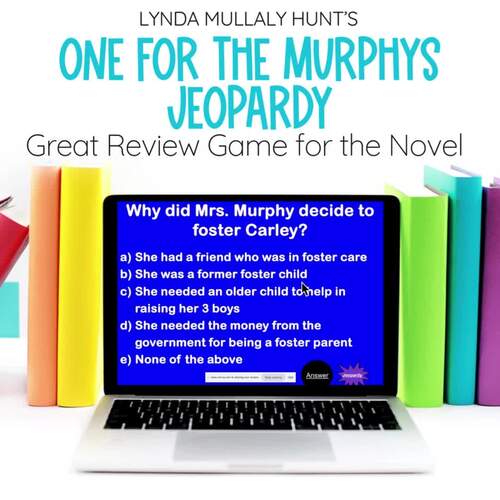 One for the Murphys by Lynda Mullaly Hunt Jeopardy | TPT