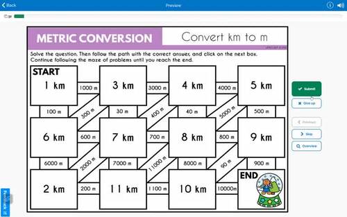 Metric Conversions Practice, Measurement Task Cards Activities - Winter ...