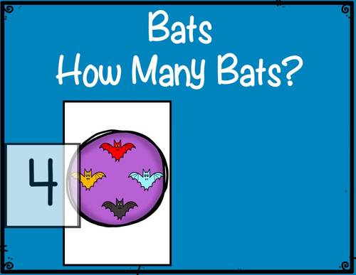 Bats Counting Games: How Many Bats? Numerals & Number Words | TPT