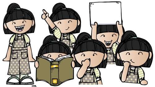 Melonheadz Addicts March 2023 clip art, Asian girl clip art Mini