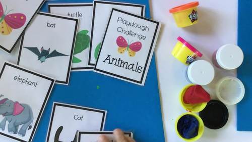 Playdough Challenge Card Set – Build Fine Motor Skills | TPT
