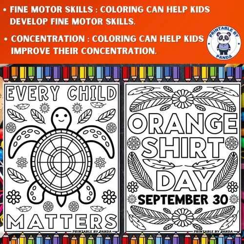Orange Shirt Day Coloring Pages Art : Orange Shirt Day Activities ...