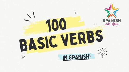 FLASH CARDS / BASIC VERBS IN SPANISH, POWER VERBS AND PERSONAL PRONOUNS