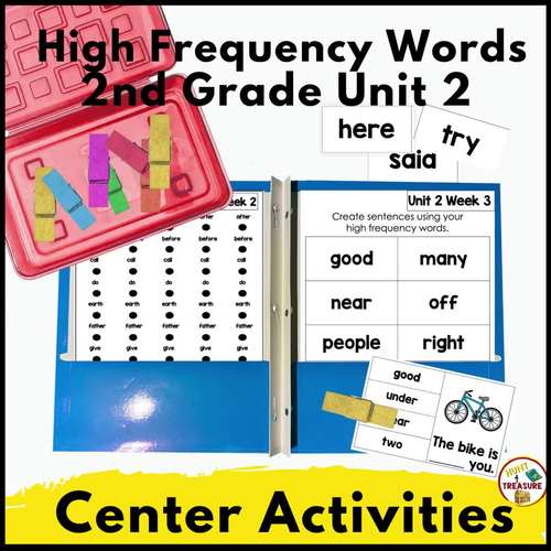 Benchmark Advance High Frequency Word Activities | 2nd Grade Unit 2