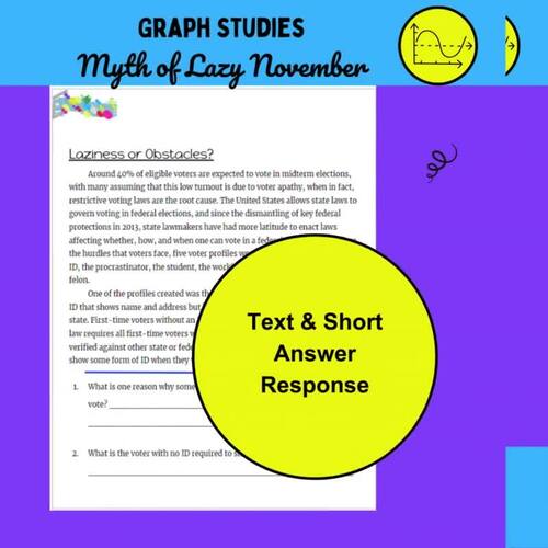 Analyzing Graphs: The Myth of Lazy November, Text & Questions, Middle ...