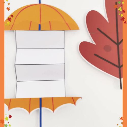 Fall craft writing foldable templates- autumn activities by Ideas Clase abc