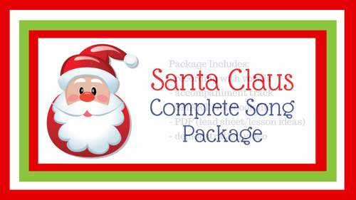 Christmas Program Song with Actions - Santa Song with Backing Track