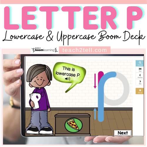 Alphabet Letter P of the Week Boom Digital Cards by Teach2Tell | TpT