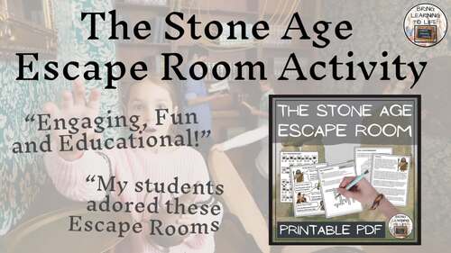 Stone Age Escape Room | Social Studies & Ancient History Activity