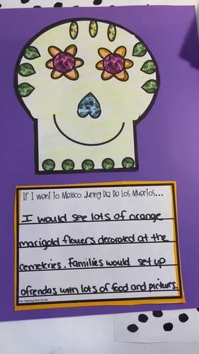 Dia De Los Muertos Writing Craft Day of the Dead by The Teaching Diva ...