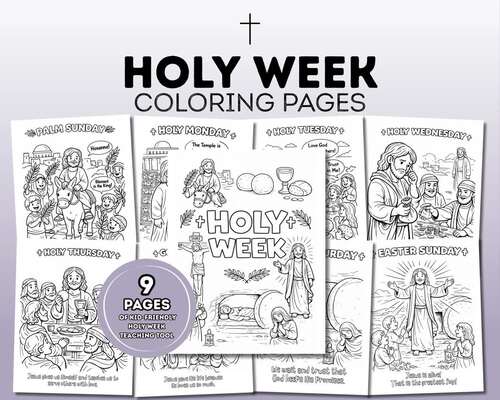 Holy Week Coloring Pages | Easter & Holy Week Made Simple for Kids