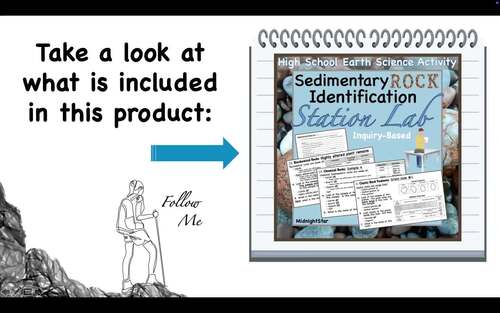 Sedimentary Rock Identification Station Lab: Earth Science by Midnight Star