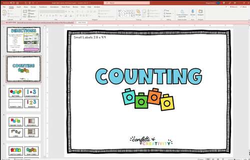 Bright and Simple Math Labels by Confetti and Creativity | TPT