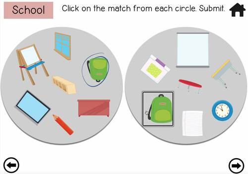 Back to School Spot the Target Boom™ Cards | Language Reinforcer