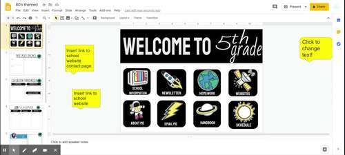 Digital Homepage for Google Sites or Google Classroom by Mychelle Marie