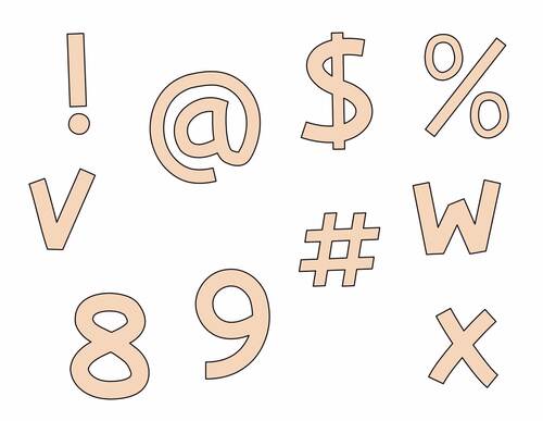 Printable Boho Neutral Bulletin Board Alphabet Letter, Wall Display Letters