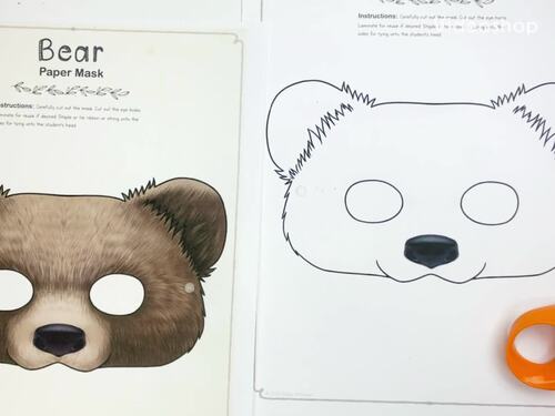 printable bear masks