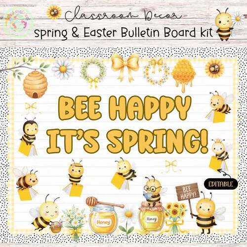 Spring Bulletin Board Ideas April Door Decor Bee Classroom Decorations