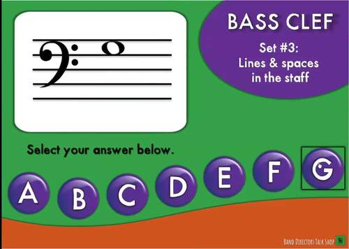 Bass Clef Note Names BOOM Card Bundle - Interactive Music Theory Games