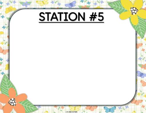 EDITABLE Open House Station Signs - Yellow Stripes & Butterflies