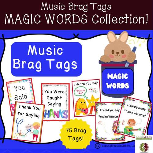 Music Class Behavior Rewards, Brag Tags Rewards, Class Management ...
