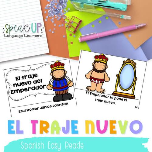 El traje nuevo del Emperador Spanish Fairy Tale Reader Easy Beginning ...