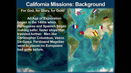 California Missions! Epic 45 slide PPT - visual, textual, engaging