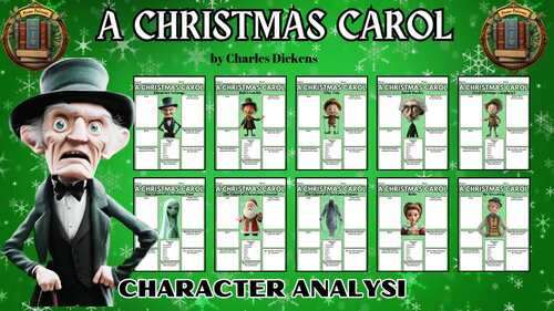 A CHRISTMAS CAROL by Charles Dickens - Character Analysis Worksheets