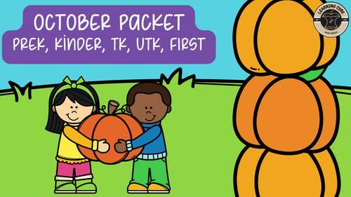 #septsavings23 October Morning Work Packet PreK Kindergarten First TK UTK