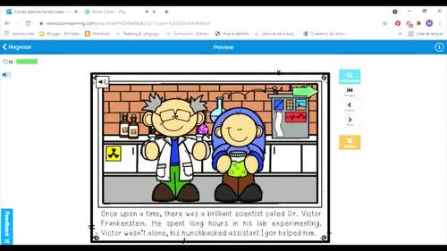 FRANKENSTEIN Story Reading Comprehension Boom Cards | Digital by Ms Herraiz
