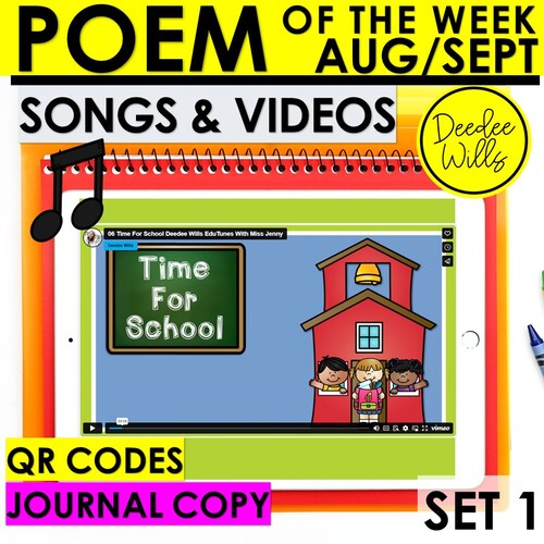 Apples and Family Poems with Music and Poetry Videos QR Codes for Back ...