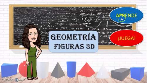 3D shapes learn and play in Spanish by Ms Garcia Store | TPT