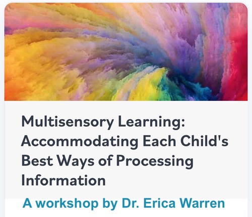 Multisensory Teaching Workshop by Dr Erica Warren | TPT