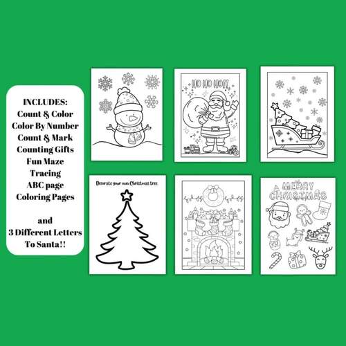 Preschool Christmas Activities |Christmas Preschool Packet | Fun Activities