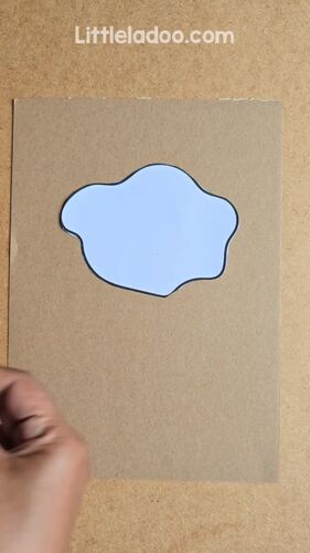 Melted Snowman Cut and Paste Craft and Writing Activity by Little Ladoo