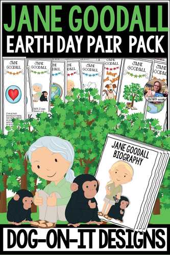 Jane Goodall Biography Bundle by June Shanahan Dog-On-It Designs