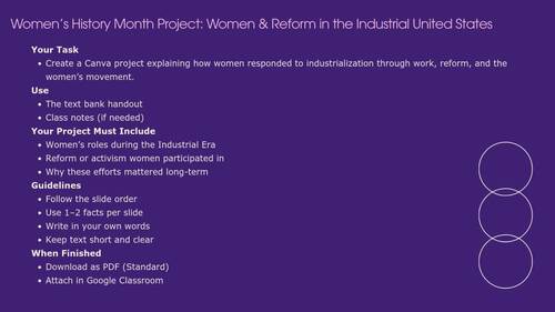 Women’s History Month Projects Bundle: US History & World History