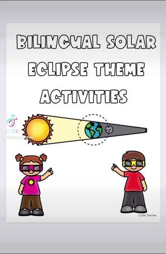 Solar Eclipse 2024, Solar Eclipse Crown, Solar Eclipse Activities Bilingual