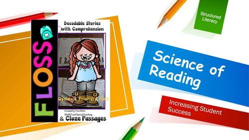 Orton-Gillingham Decodable Floss Rule Stories Unit 4 with dyslexic font