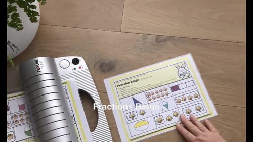 IDENTIFY NUMBERS and FRACTIONS to 100 Math Center Board Games 1st-3rd ...