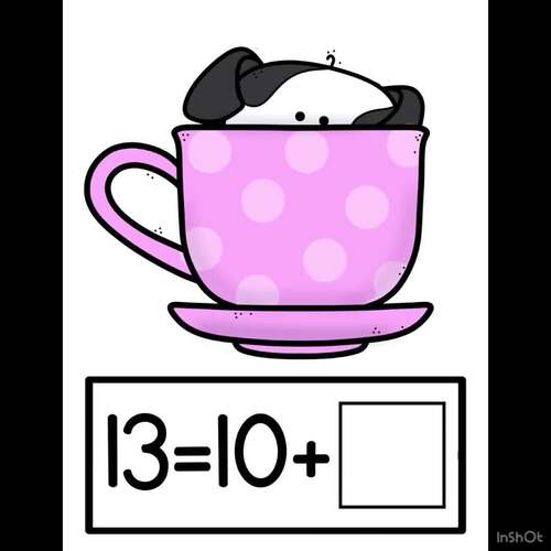 Teen Numbers & Place Value No Prep Activity Cards for Kindergarten