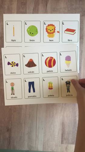L Sound Spanish Articulation Printable Cards for Speech Therapy | TPT