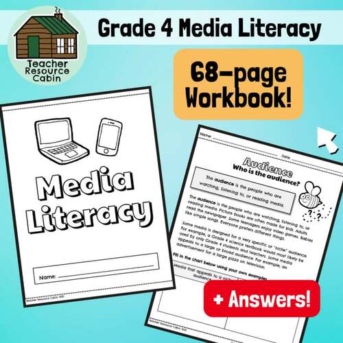 Grade 4 Media Literacy Workbook Ontario by Teacher Resource Cabin