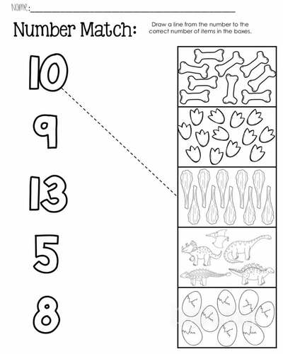 20 Dinosaur Themed Worksheets by Preschool Mom Diaries | TPT